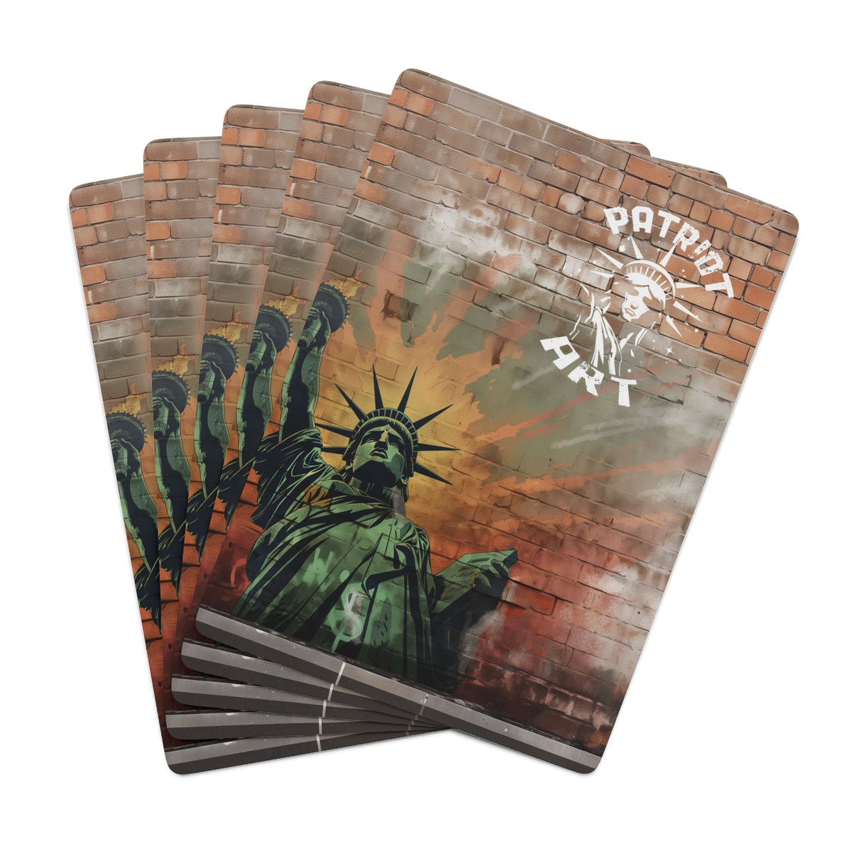 Patriot Art - Liberty Series - Statue of Liberty Graffiti Brick Wall ...